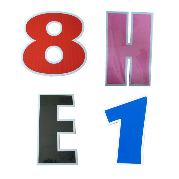 Red Black Coroplast Lawn Signs Corrugated Plastic Cut Out Letters