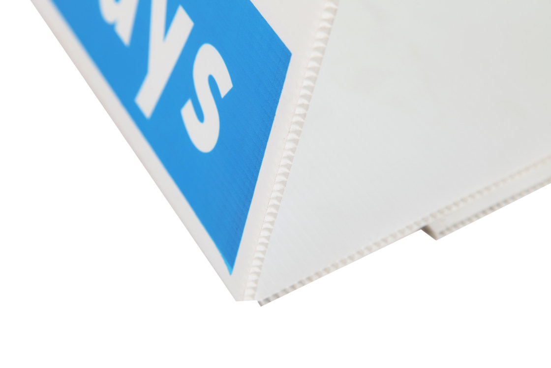 3mm Plastic Corrugated Roster Sign Eco UV Proof Corflute Triangle Signs