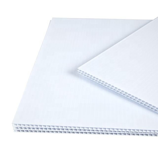 4mm White Corflute Sheets 4x8 Coroplast Sign Blanks For Advertising