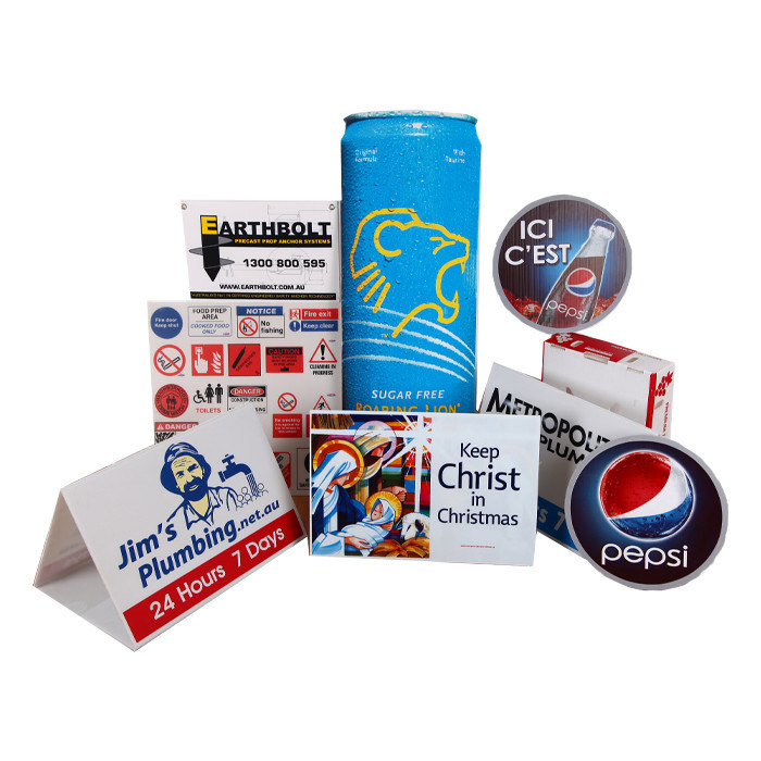 Shopping Mall Roster Sign Corflute Bollard Signs 2mm-12mm Thick