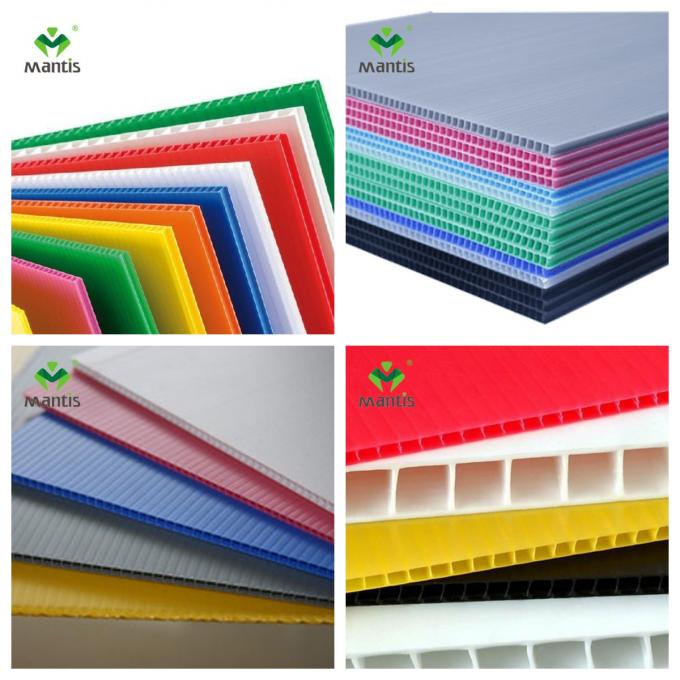 Colour PP Hollow Sheet 1.6mm-12mm Thickness Blank Coroplast Sheets