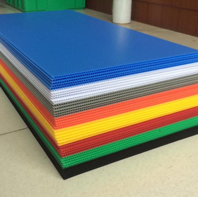 Blue Corflute Sheet 3mm 4mm Corrugated Plastic Board For Signs
