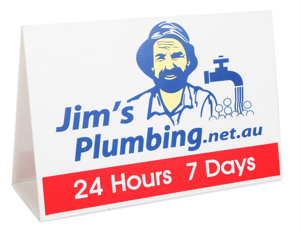 Customized Corflute Roster Sign Recyclable Triangle Coroplast Signs