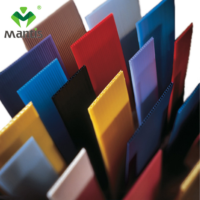 Red 1.6mm PP Hollow Sheet Corflute Coroplast Fluted Polypropylene Sheet